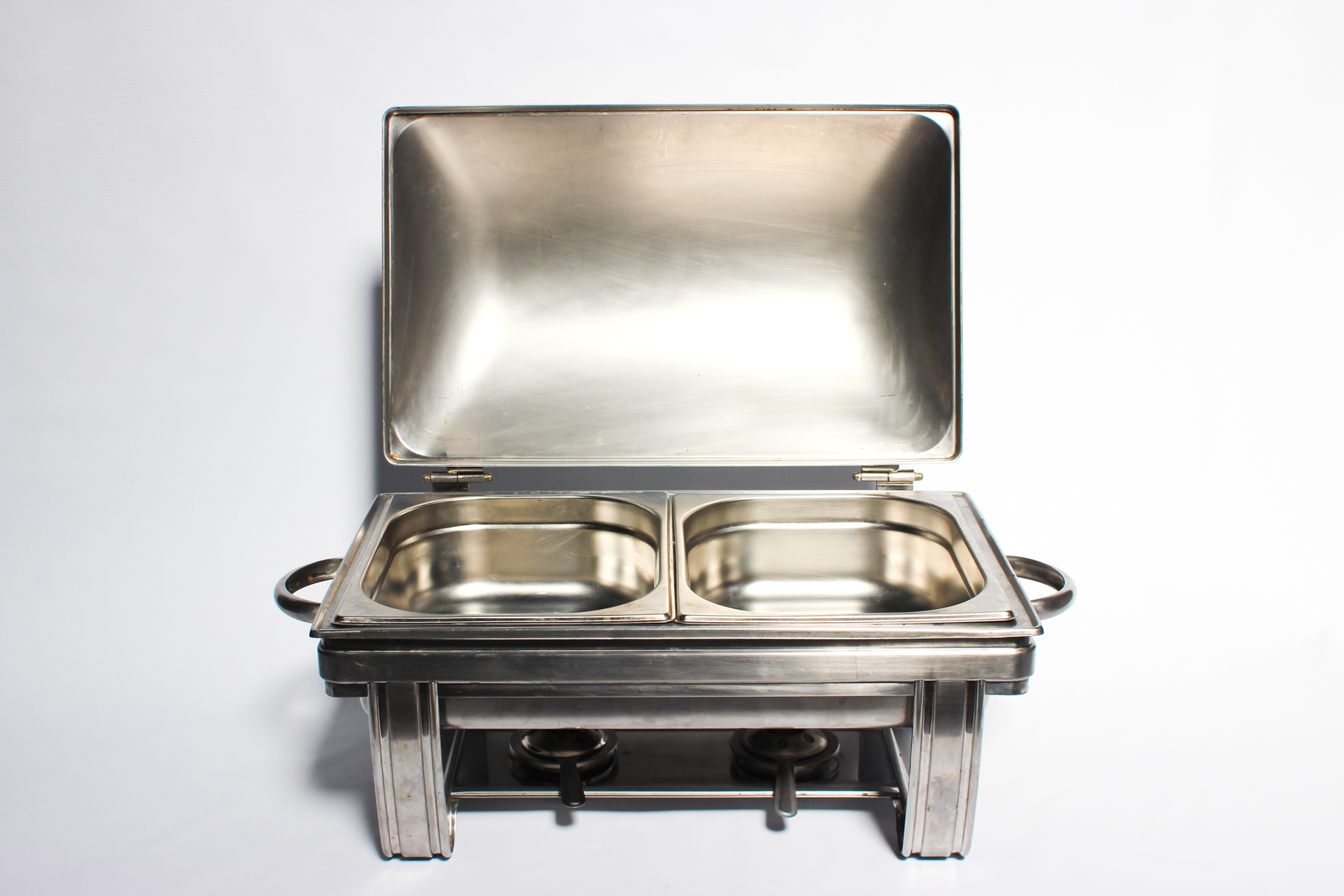 Rechaud Inox Retangular - Loca Festas Curitiba